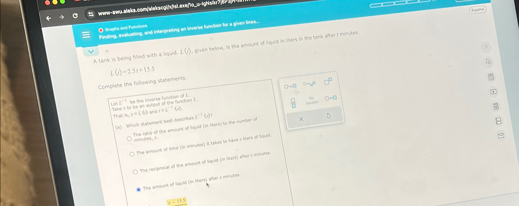 Solved Españalgraphs And Functionsfinding Evaluating And