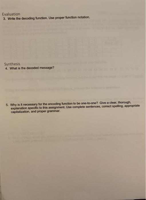 Solved Encoding a message starts with assigning each letter | Chegg.com