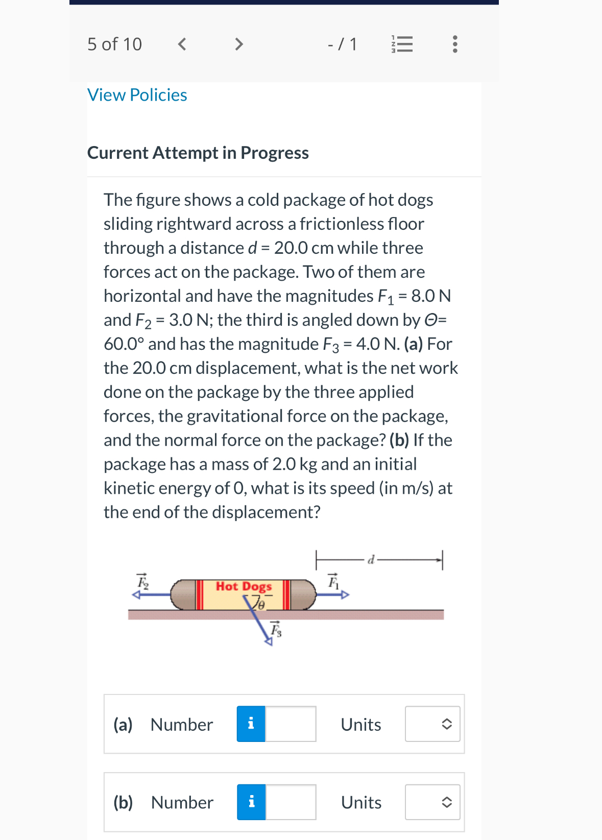 Solved 5 ﻿of 10-1View PoliciesCurrent Attempt in ProgressThe | Chegg.com
