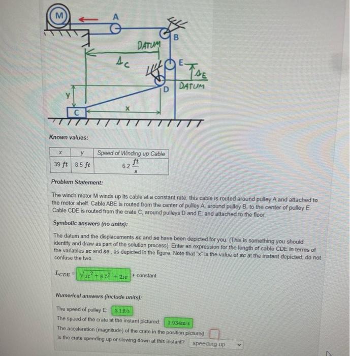 Solved just the acceleration part | Chegg.com
