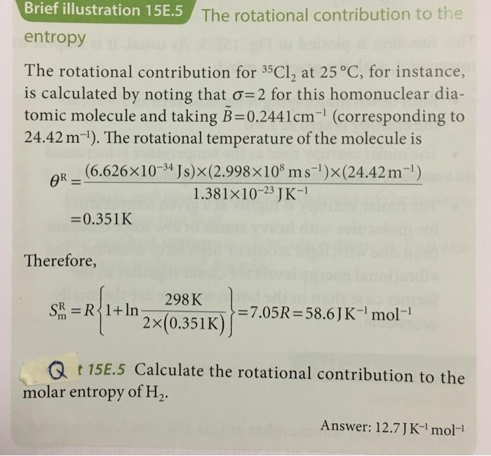 Solved Brief illustration 155.5 The rotational contribution | Chegg.com