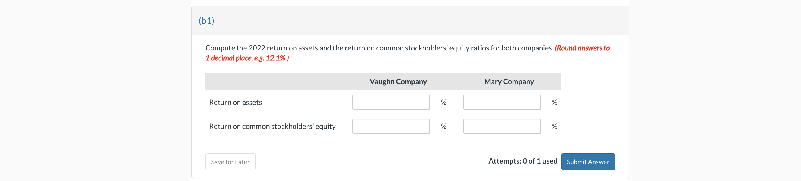 Solved (b1).Compute the 2022 ﻿return on assets and the | Chegg.com