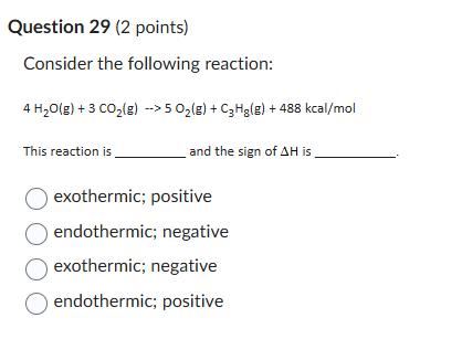 Solved Question 29 (2 ﻿points)Consider the following | Chegg.com