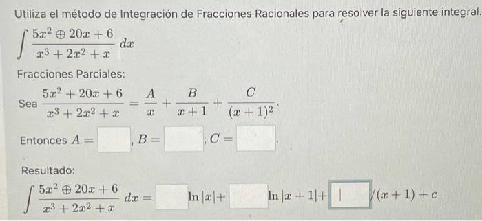 Solved Use the method of integration of rational fractions | Chegg.com