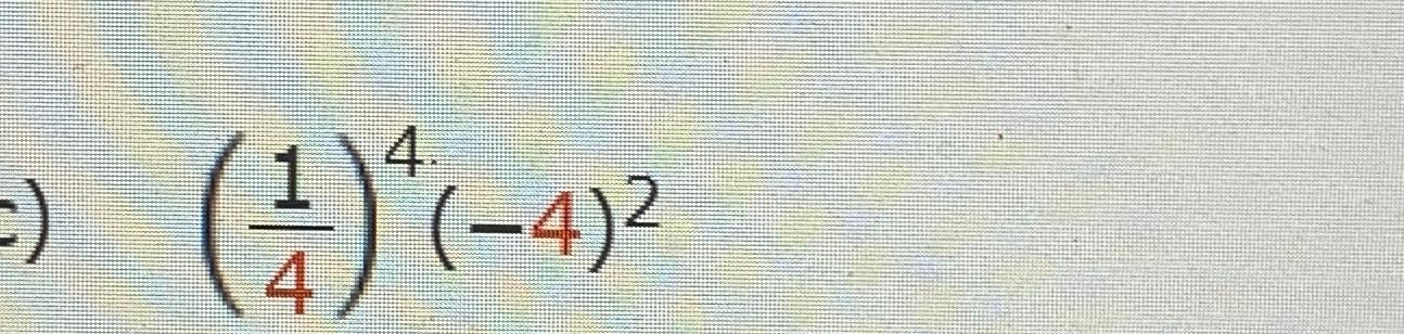 Solved (14)4(-4)2 | Chegg.com