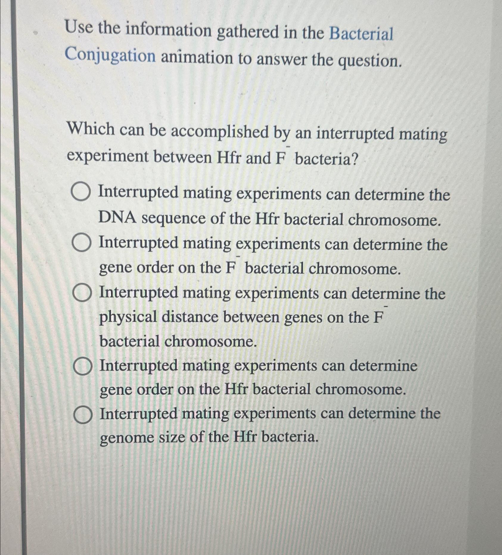 Solved Use the information gathered in the Bacterial | Chegg.com