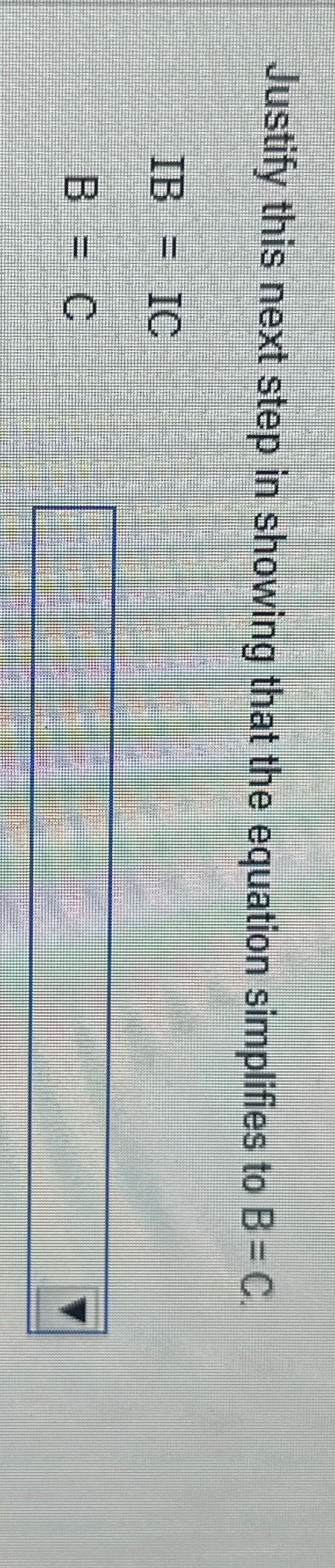 Solved Justify this next step in showing that the equation | Chegg.com