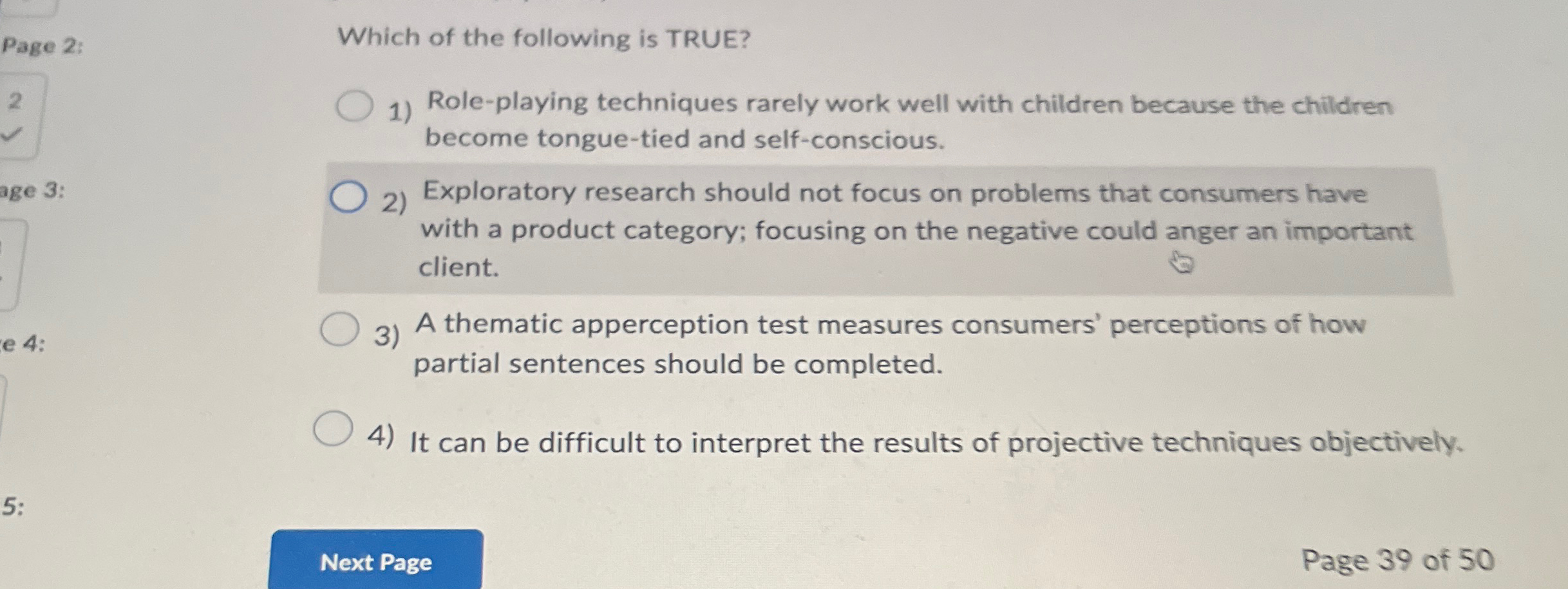 Solved Which of the following is TRUE?Role-playing | Chegg.com