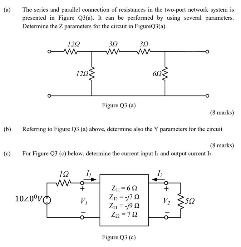 Solved a) The series and parallel connection of resistances | Chegg.com