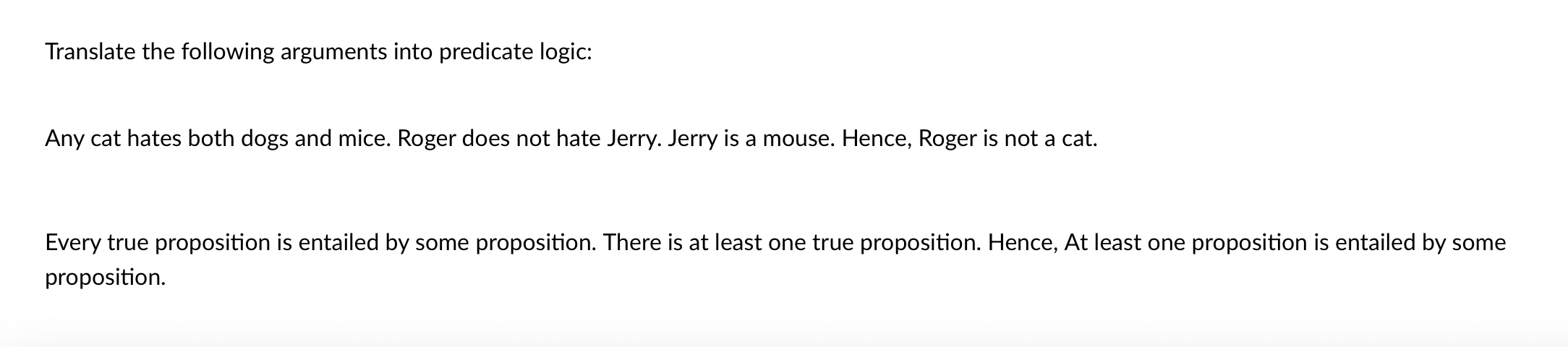 Solved Translate the following arguments into predicate | Chegg.com