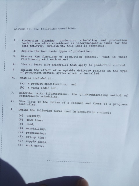 Solved Answer all the following questions. 1. 2. and | Chegg.com