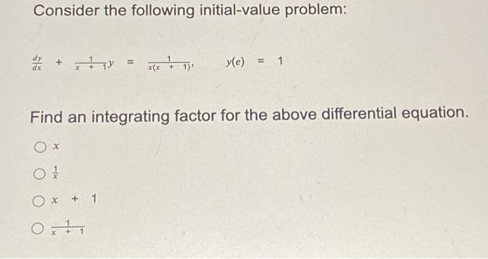 Solved Consider the following initial-value problem: | Chegg.com