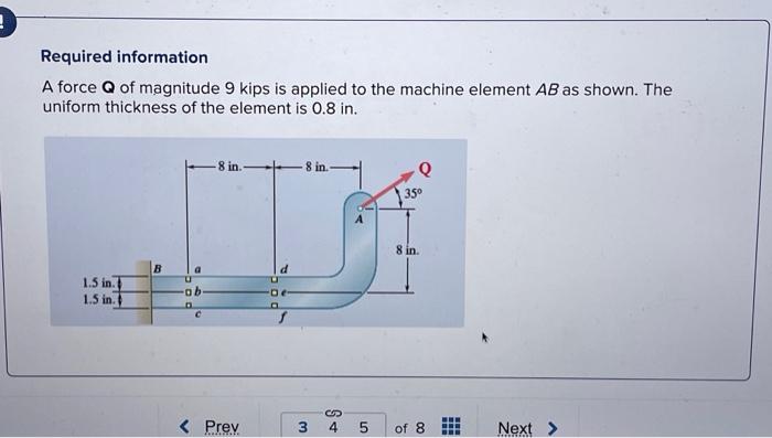 Solved Determine the normal and shearing stresses at point | Chegg.com