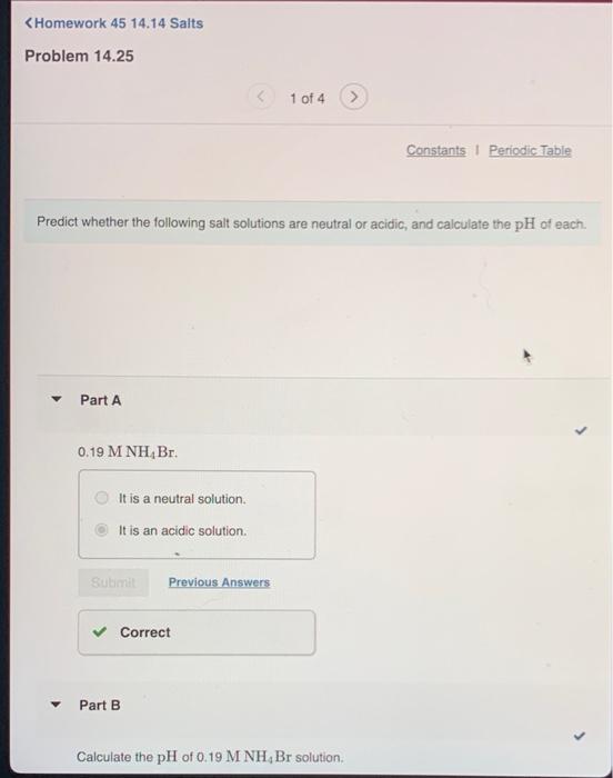 Solved Predict whether the following salt solutions are | Chegg.com
