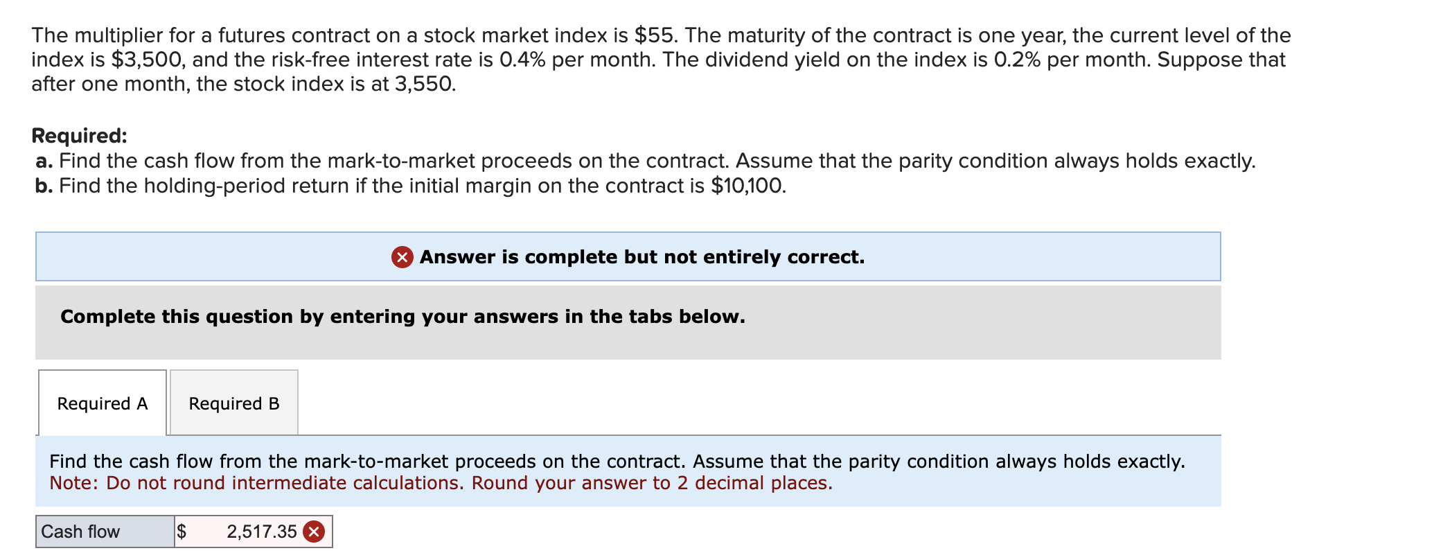 Solved The multiplier for a futures contract on a stock | Chegg.com