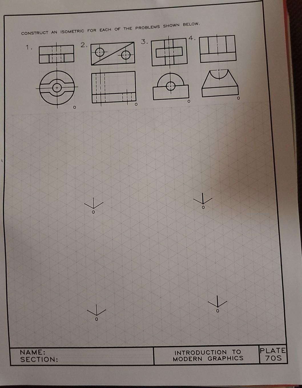 Solved Construct isometric for each of the problems. | Chegg.com