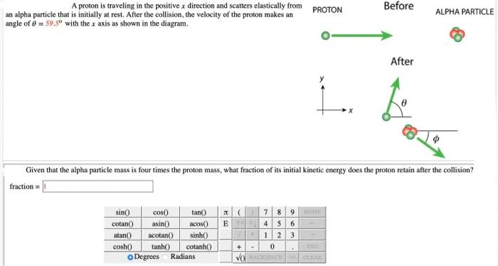 Solved A proton is traveling in the positive x direction and | Chegg.com