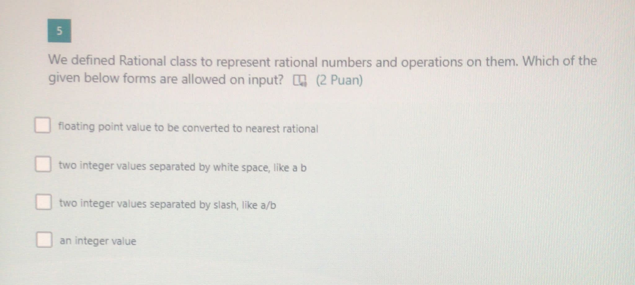 Solved We defined Rational class to represent rational | Chegg.com