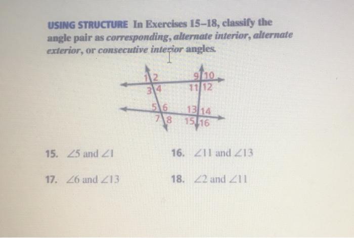 Solved USING STRUCTURE In Exercises 15-18, classify the | Chegg.com