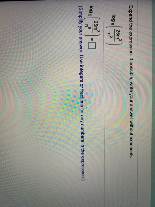 Solved Expand the expression. If possible, write your answer | Chegg.com