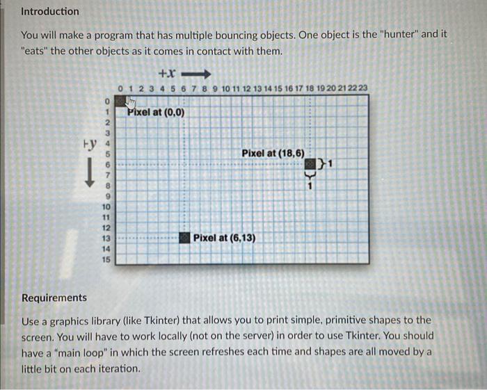You will make a program that has multiple bouncing | Chegg.com You will make a program that has multiple bouncing | Chegg.com