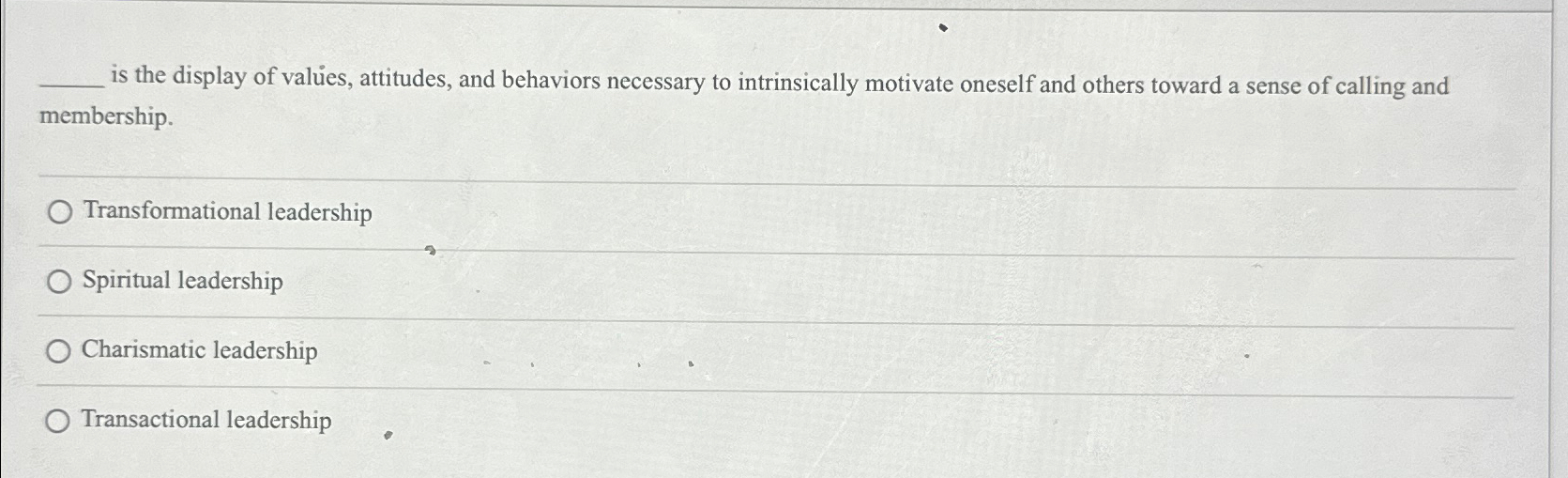 Solved is the display of values, attitudes, and behaviors | Chegg.com