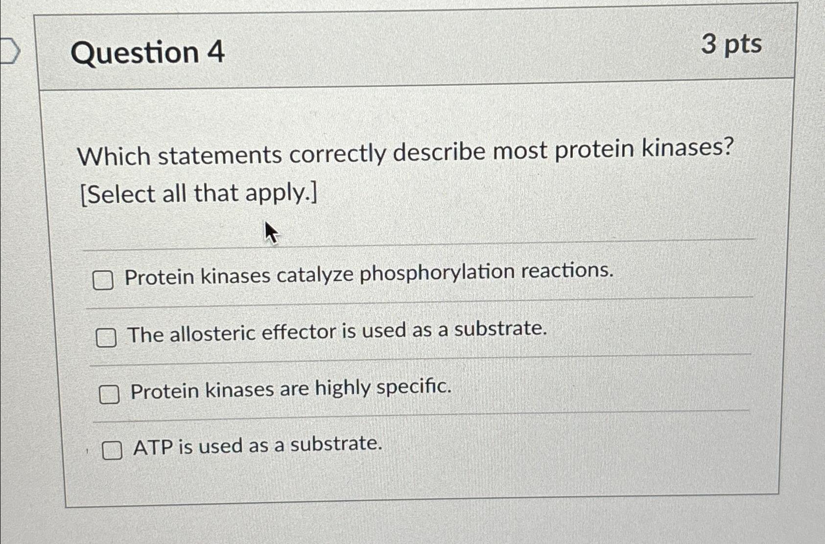 Solved Question 43 ﻿ptsWhich statements correctly describe | Chegg.com