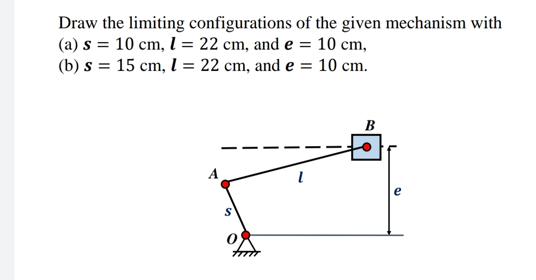 Draw the limiting configurations of the given | Chegg.com