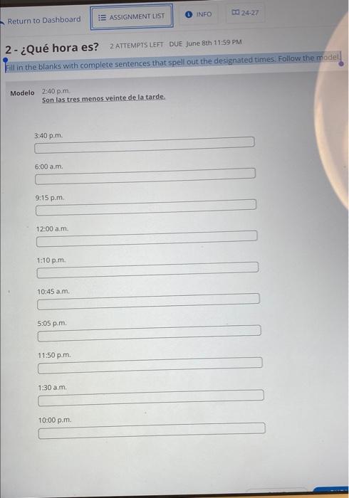 Fill in the blanks with complete sentences that spell | Chegg.com