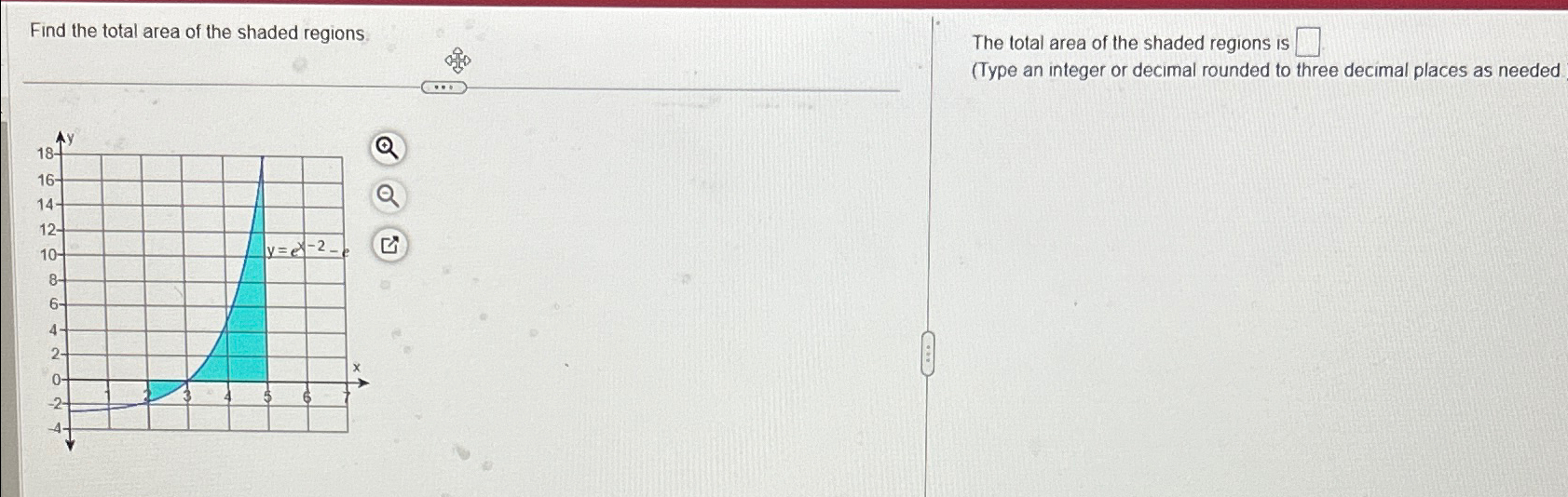 Solved Find the total area of the shaded regions. | Chegg.com