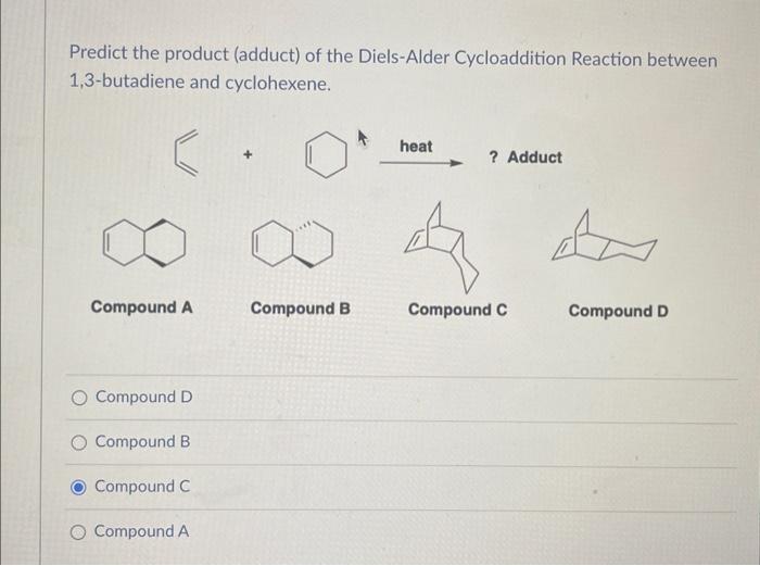 Solved Predict the product (adduct) of the Diels-Alder | Chegg.com