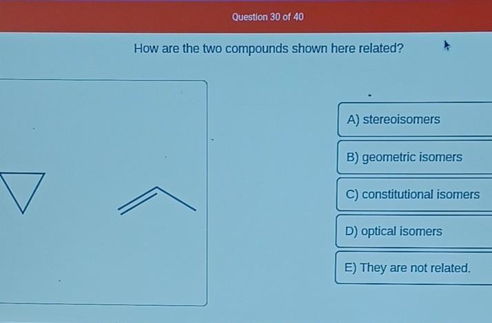 Solved How are the two compounds shown here related? | Chegg.com