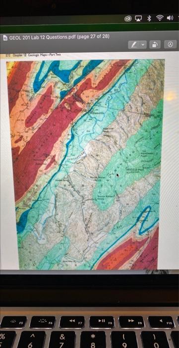 C. Construct a geologic cross section along the lise | Chegg.com