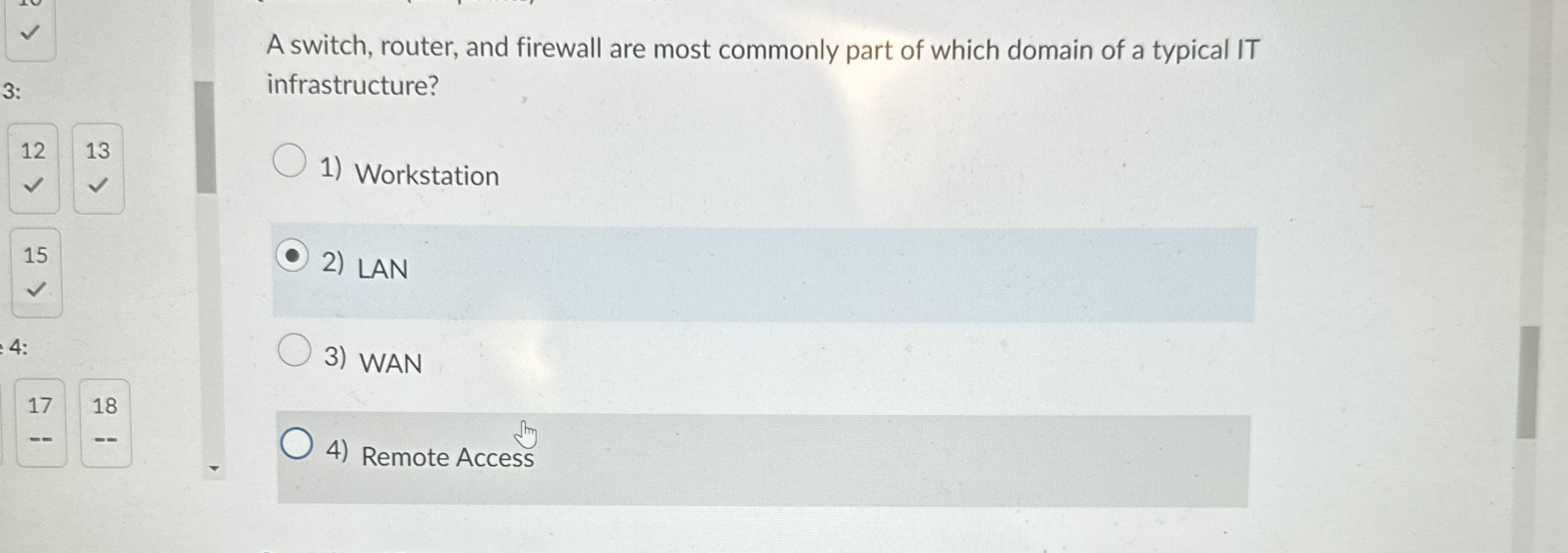 Solved A switch, router, and firewall are most commonly part | Chegg.com