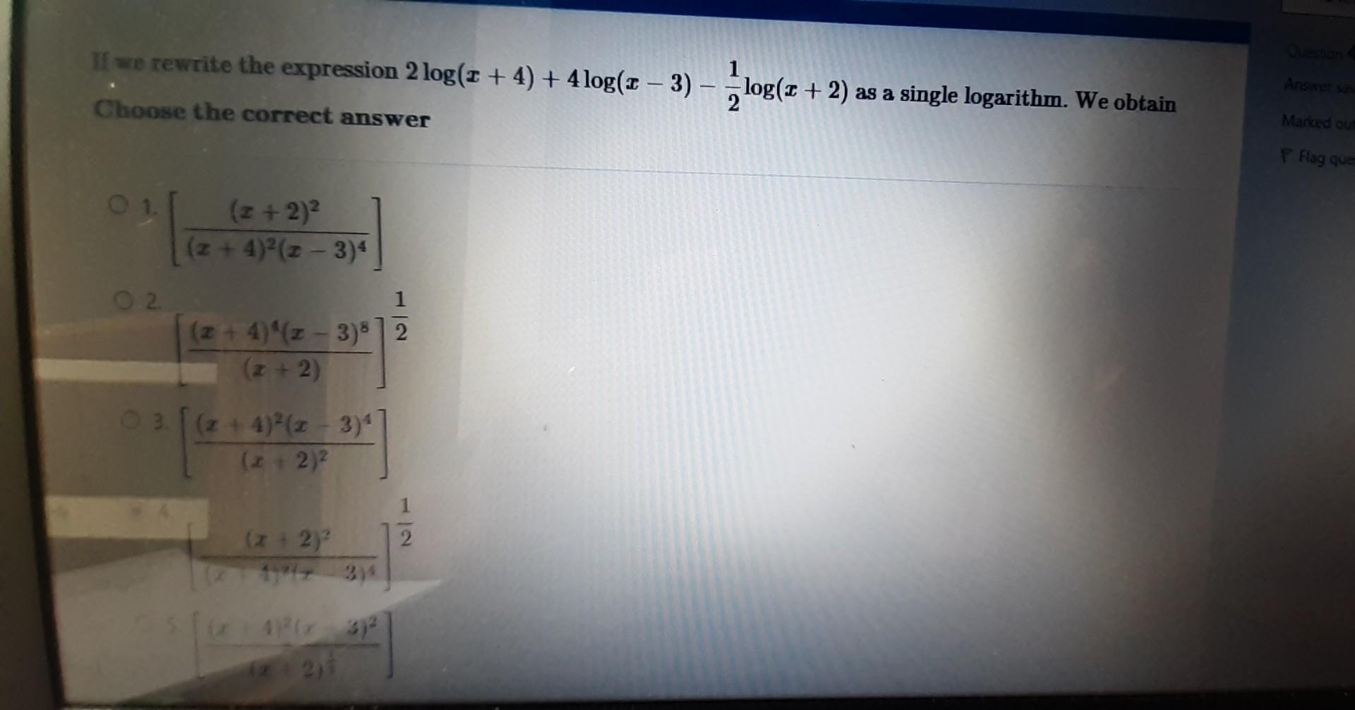 Solved If rex rewrite the expression | Chegg.com