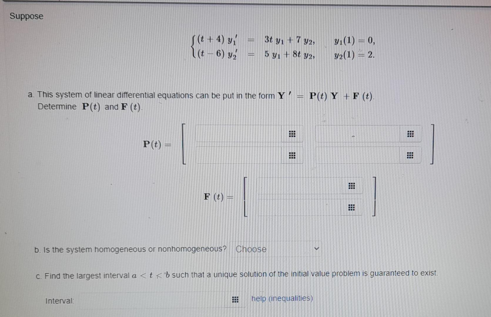 Solved Write The Given Third Order Linear Equation As An 1387