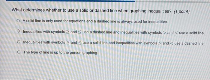Solved What determines whether to use a solid or dashed line | Chegg.com