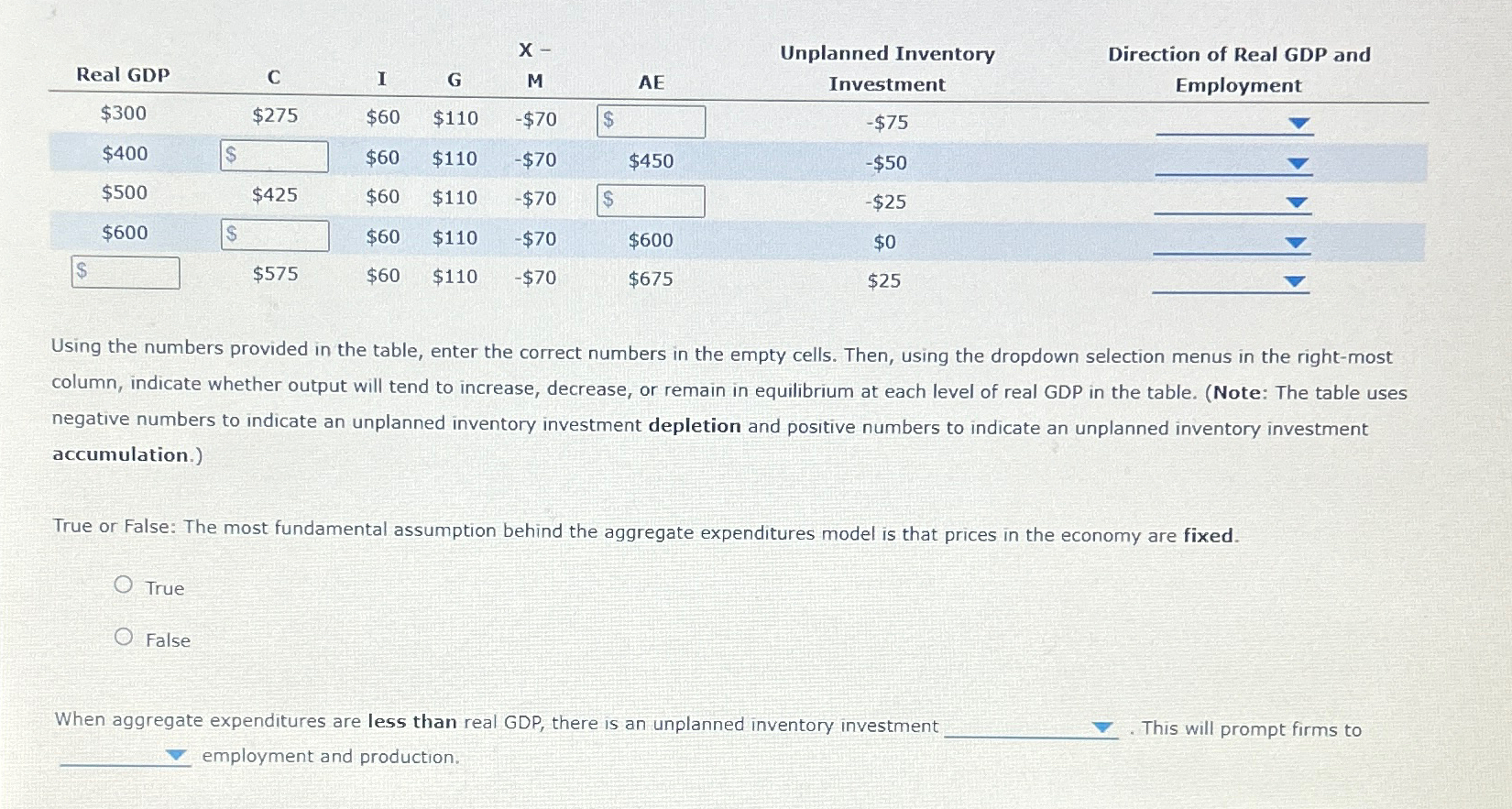 Solved The following table shows some information on a | Chegg.com
