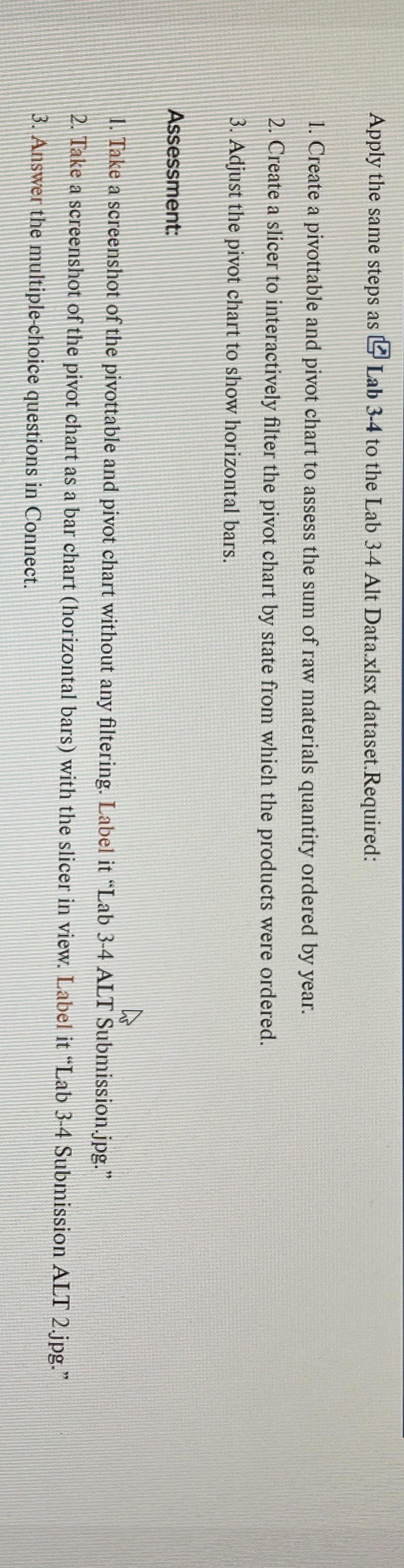 Solved Apply the same steps as 5 ﻿Lab 3-4 ﻿to the Lab 3-4 | Chegg.com