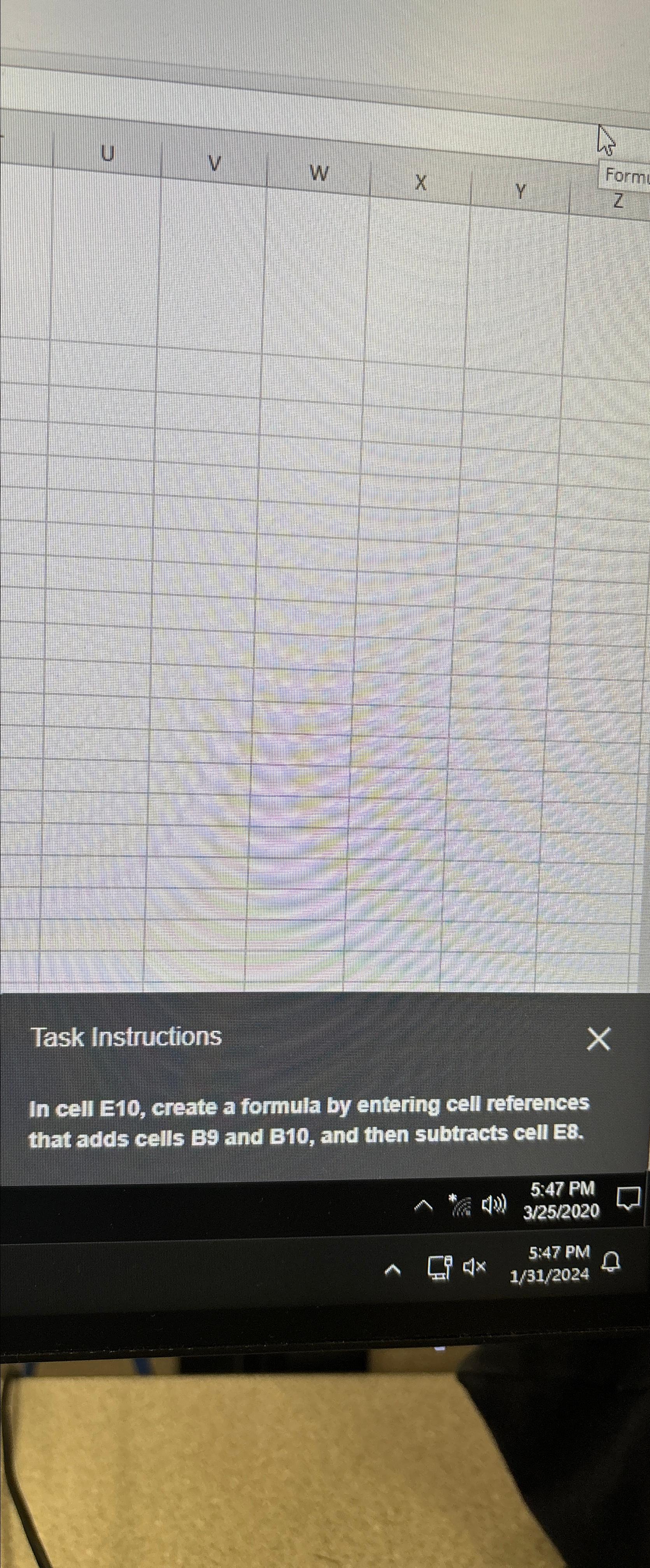 Solved Task InstructionsIn cell E10, ﻿create a formula by | Chegg.com