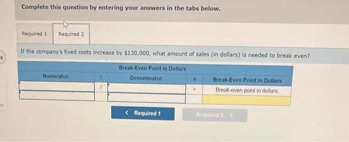 Solved Exercise 18−10 (Algo) Income reporting and break-even | Chegg.com