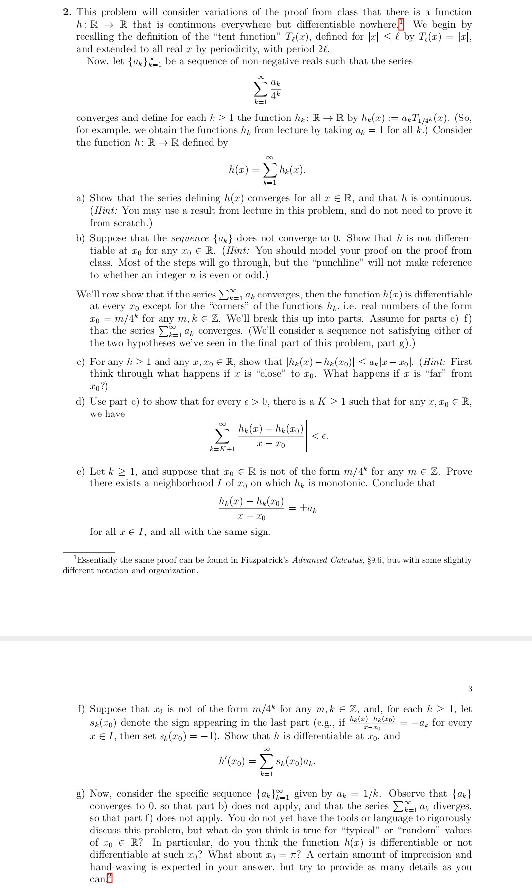 Solved This problem will consider variations of the proof | Chegg.com