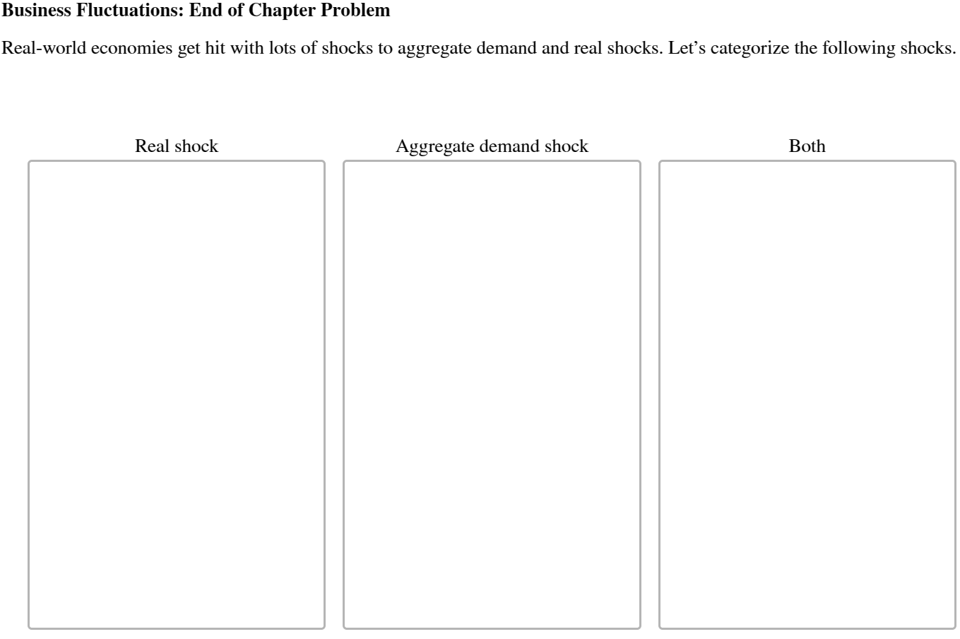 Solved Business Fluctuations: End of Chapter | Chegg.com
