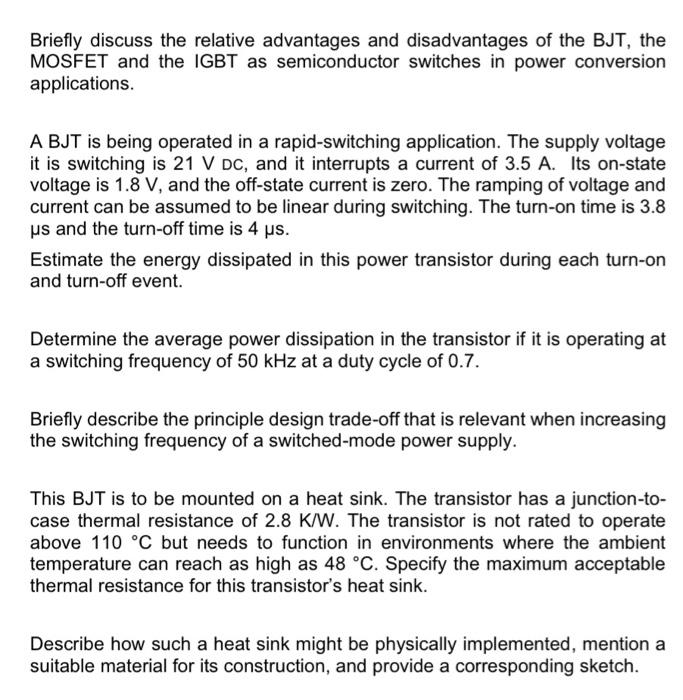 Solved Briefly discuss the relative advantages and | Chegg.com
