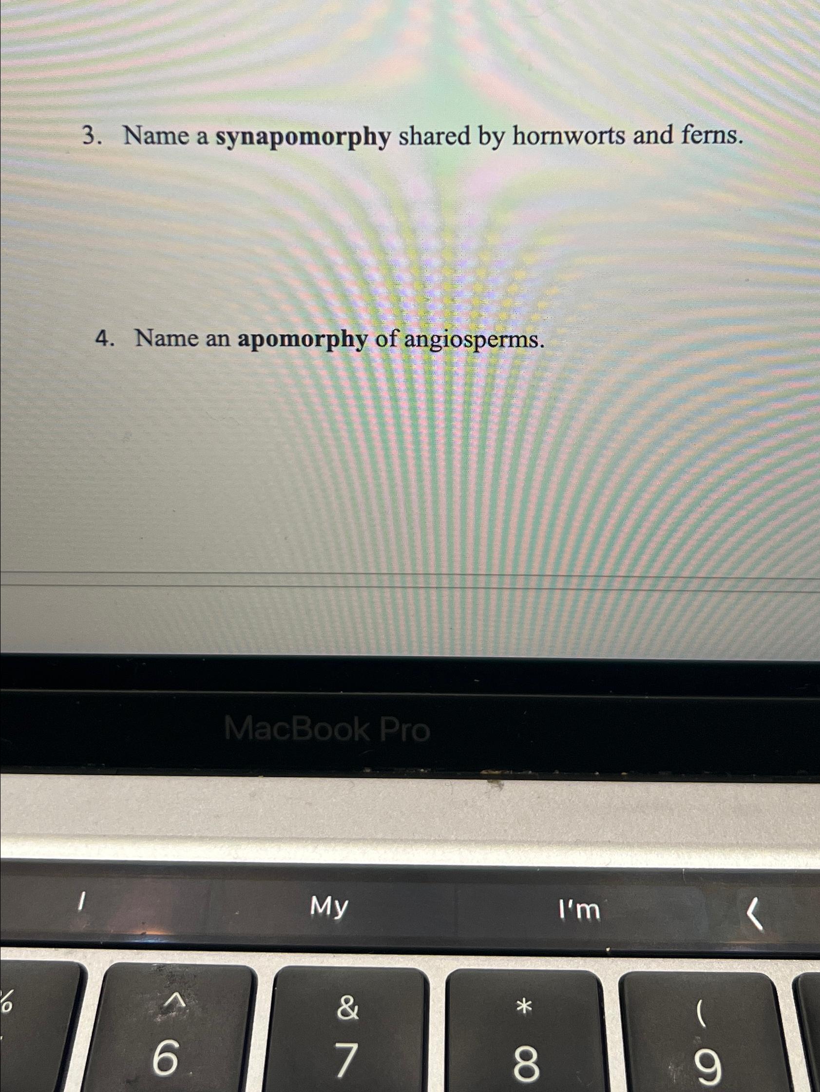 Solved Name a synapomorphy shared by hornworts and | Chegg.com