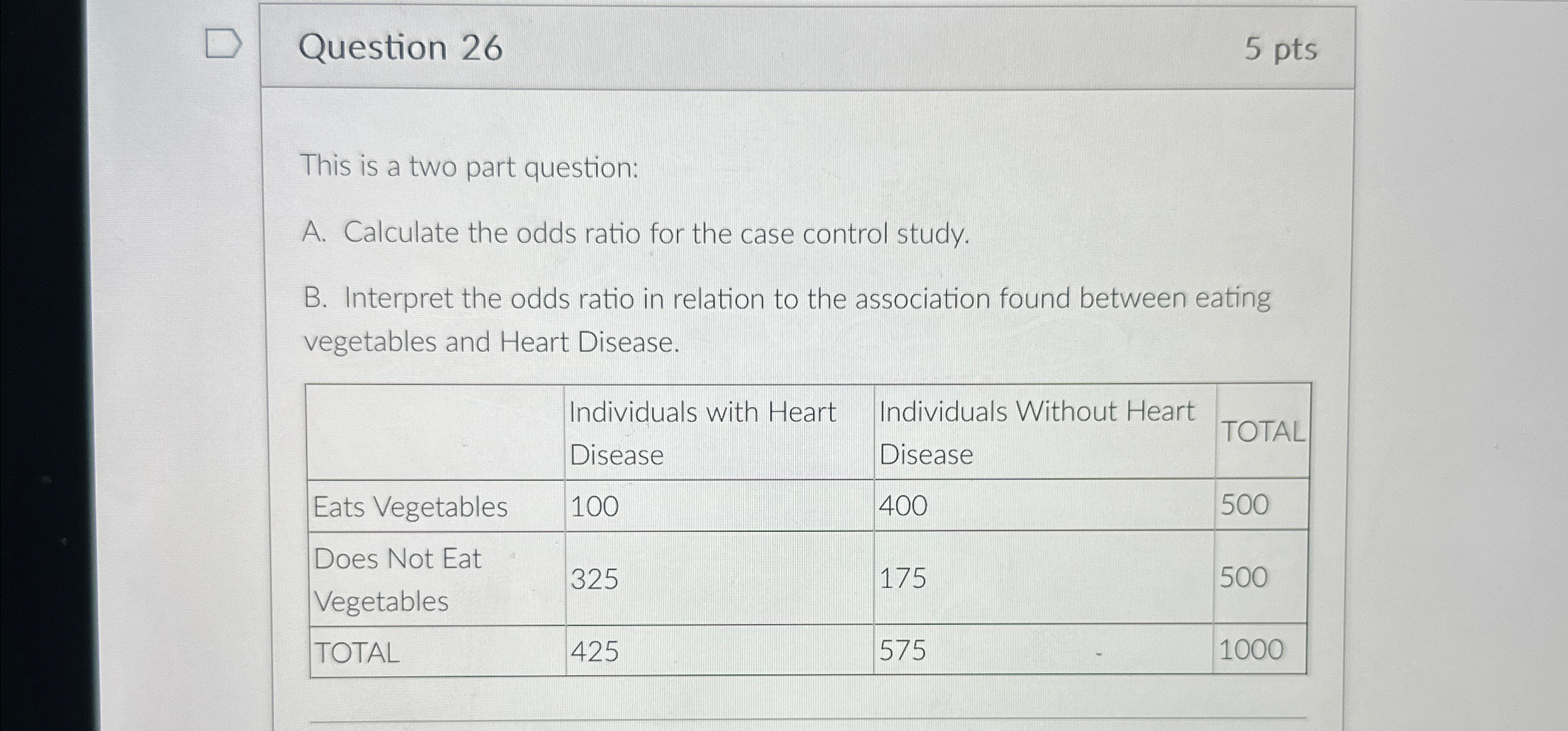 Solved Question 265 ﻿ptsThis is a two part question:A. | Chegg.com