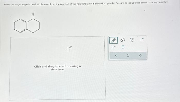 Solved Draw the major organic product obtained from the | Chegg.com