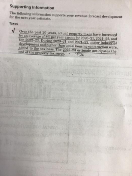 Solved Past property tax | Chegg.com