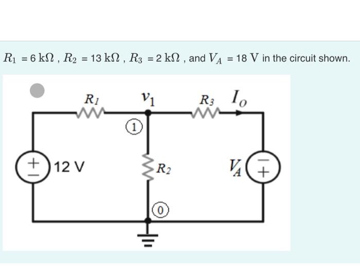 Solved Express Vx in terms of v1 , v2, R1, R2, R3, and IA. | Chegg.com