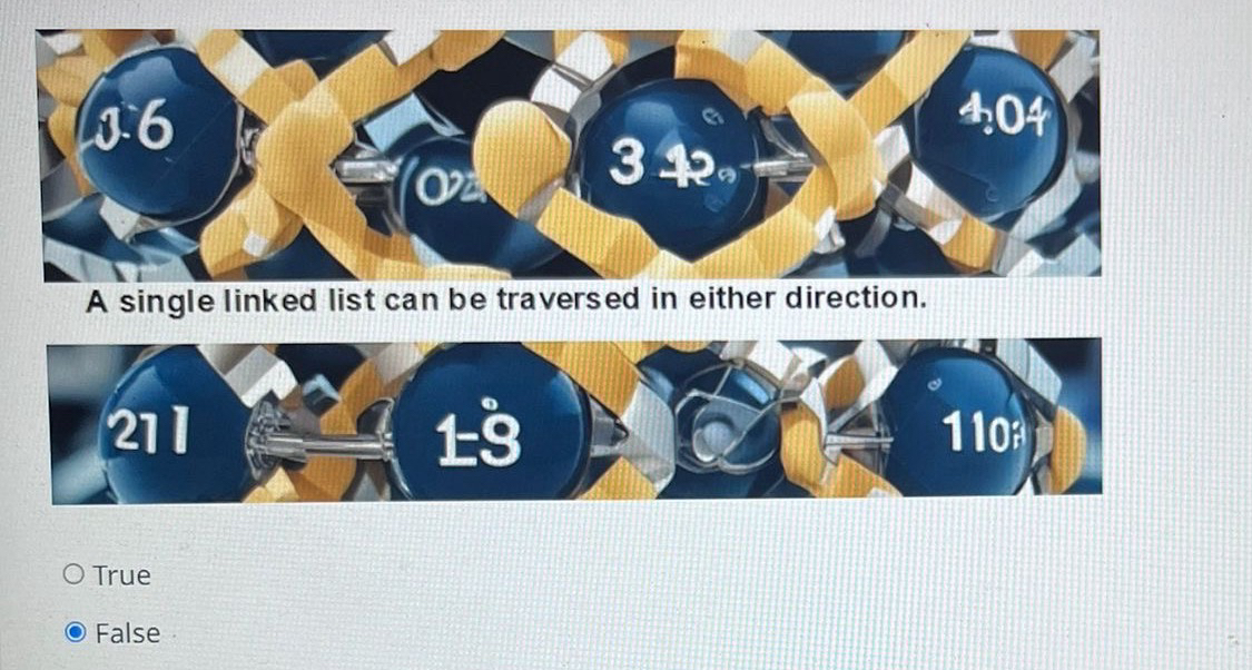Solved A single linked list can be traversed in either | Chegg.com